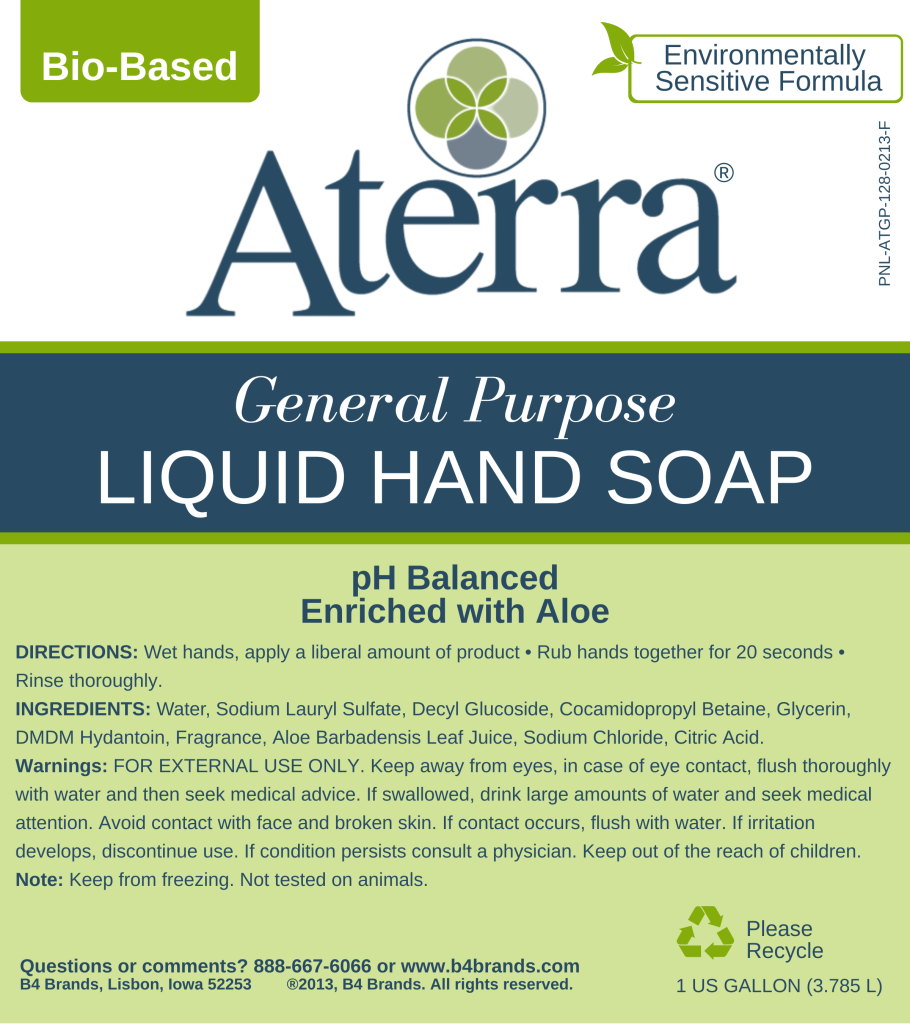 1 Gallon - Aterra Bio-based General Purpose Hand Soap